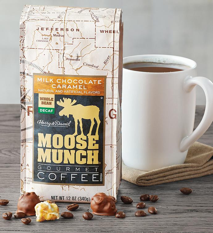 Decaf Milk Chocolate Caramel Moose Munch Coffee | Harry & David