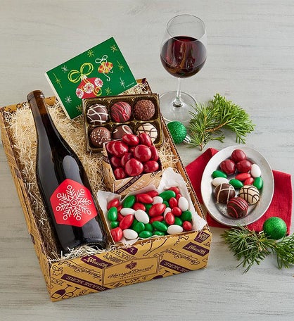 Christmas Wine Gift Baskets